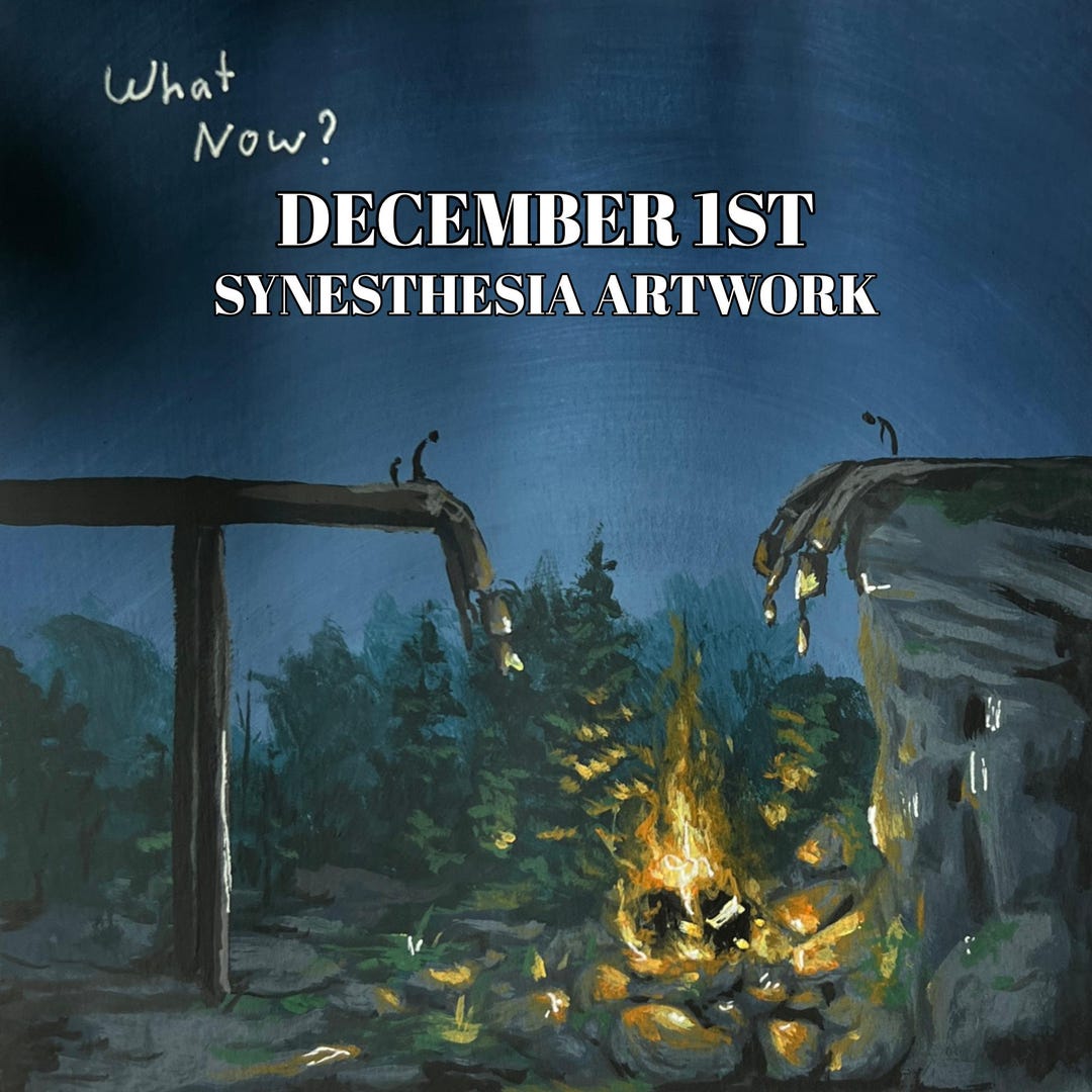 December 1st Birthday Painting - Artwork - Hand Painted - Synesthesia ...