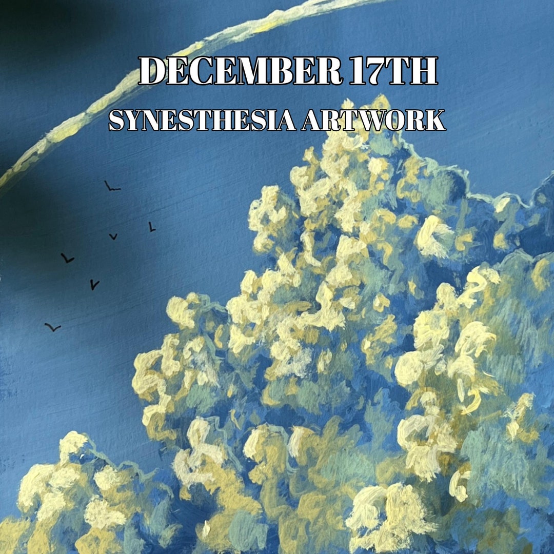 December 17th Birthday Painting - Artwork - Hand Painted - Synesthesia ...