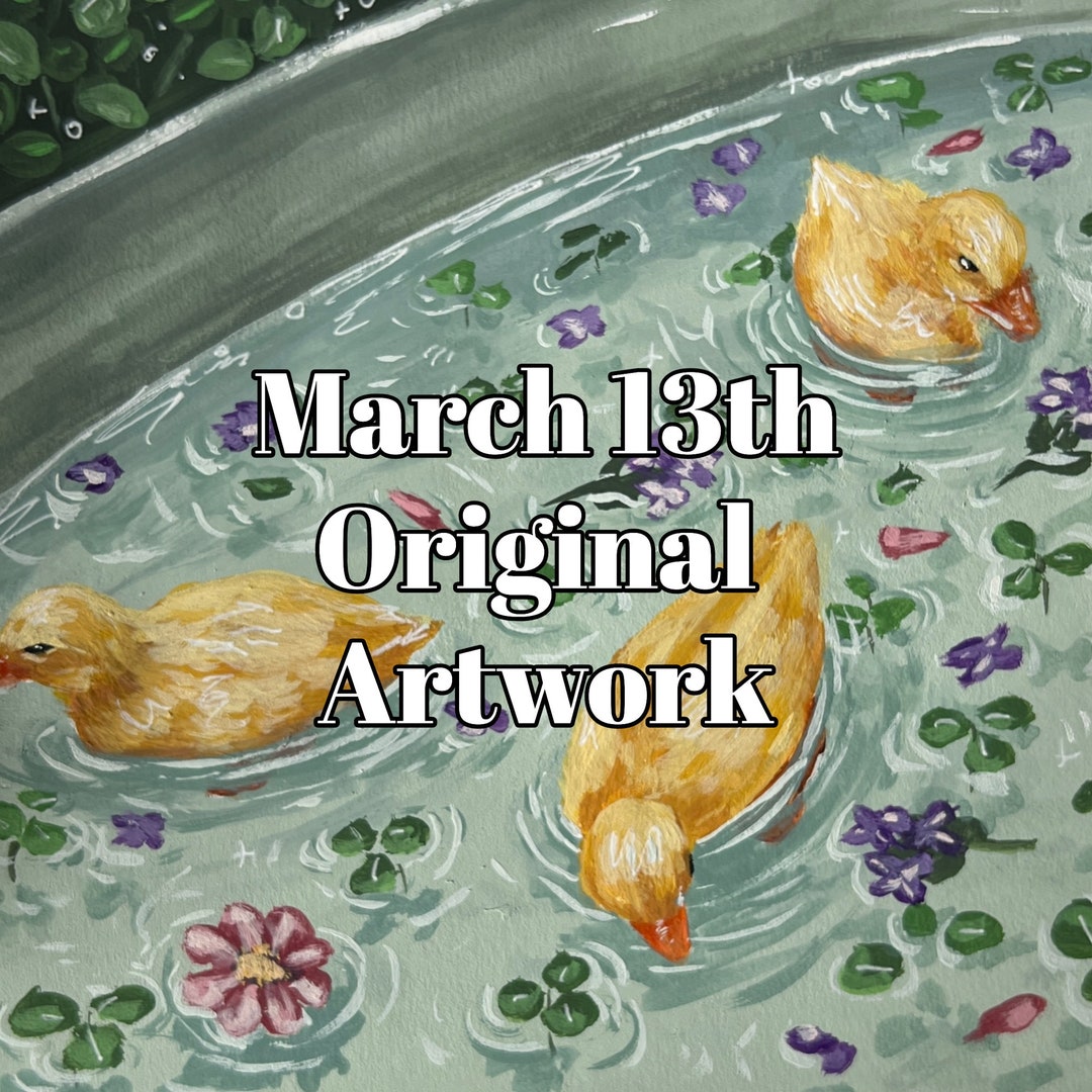 March 13th Birthday Painting - Artwork - Hand Painted - Synesthesia Art ...