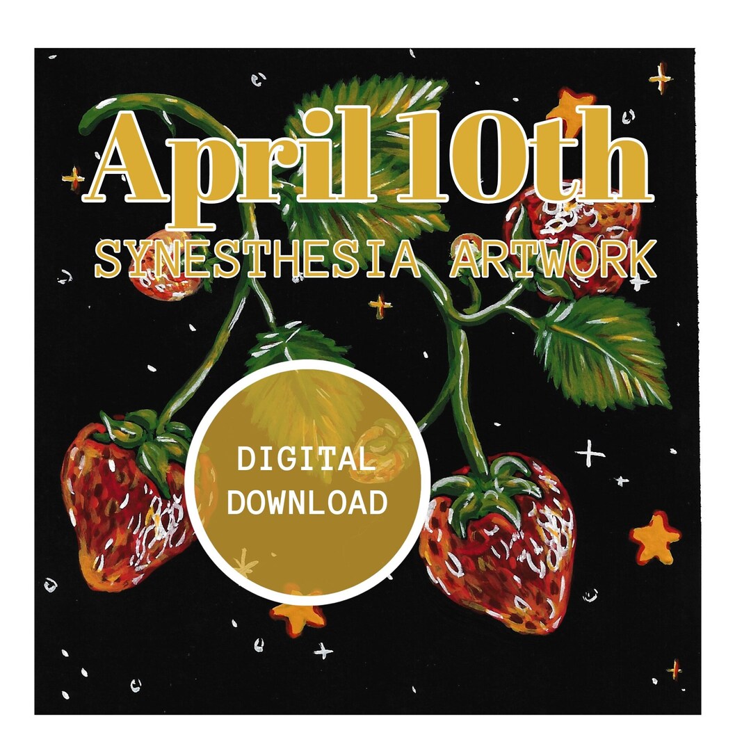 10. April Geburtstag Gemälde Digitales Kunstwerk Hochwertige ...