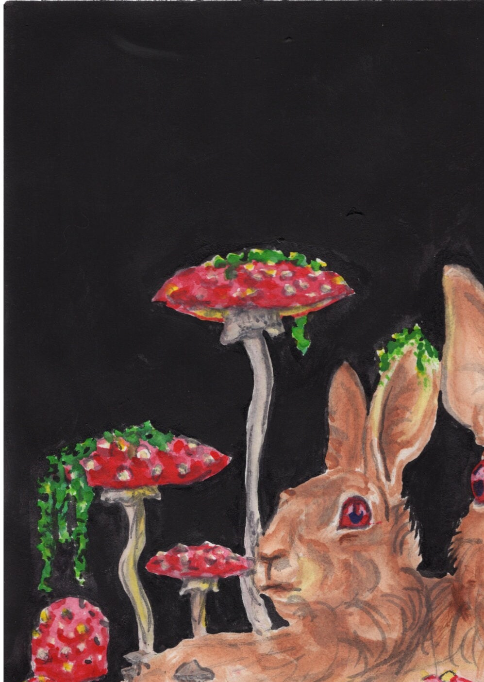 Twin Rabbit Digital Download Original Artwork Art Print Rabbit Bunny - Etsy