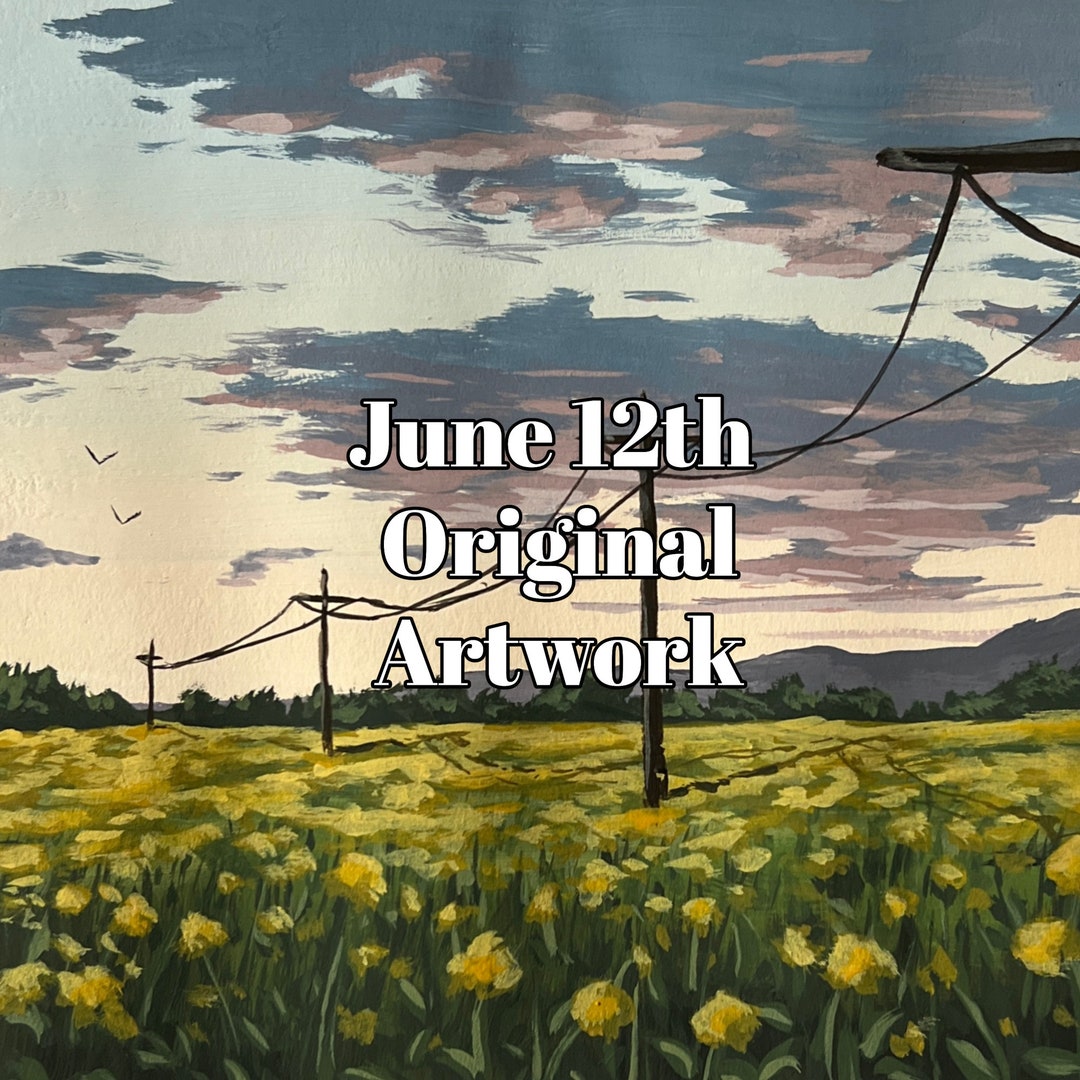 June 12th Birthday Painting - Artwork - Hand Painted - Synesthesia Art ...