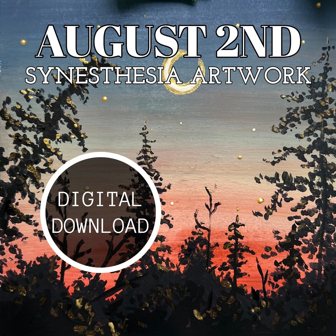 2. August Geburtstag Gemälde Digitale Kunstwerk - Hochwertige ...