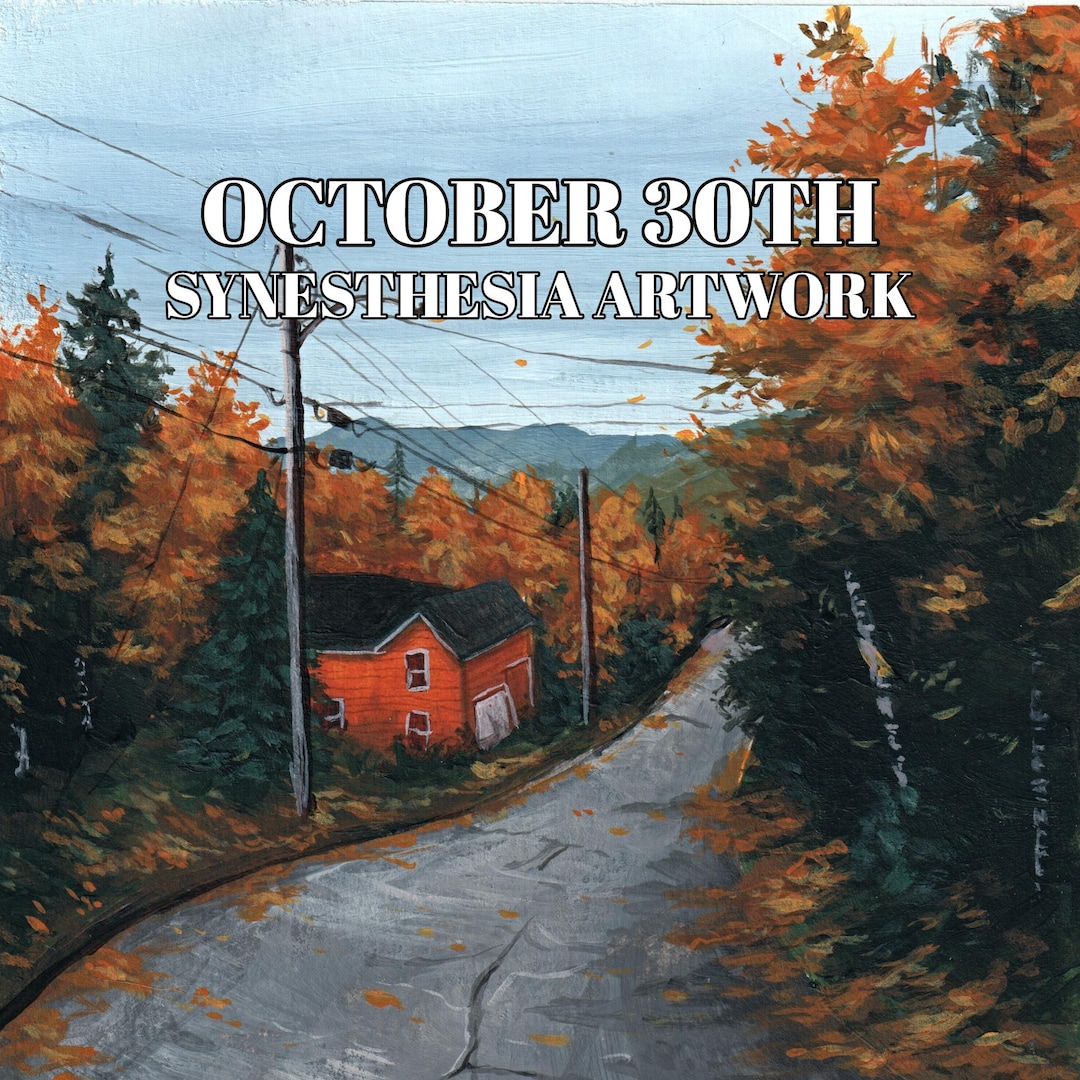 October 30th Birthday Painting - Artwork - Hand Painted - Synesthesia ...