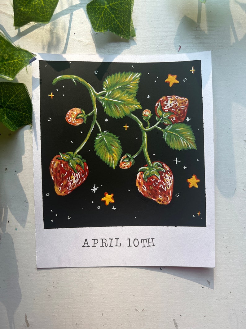 10. April Geburtstag Gemälde Digitales Kunstwerk Hochwertige ...