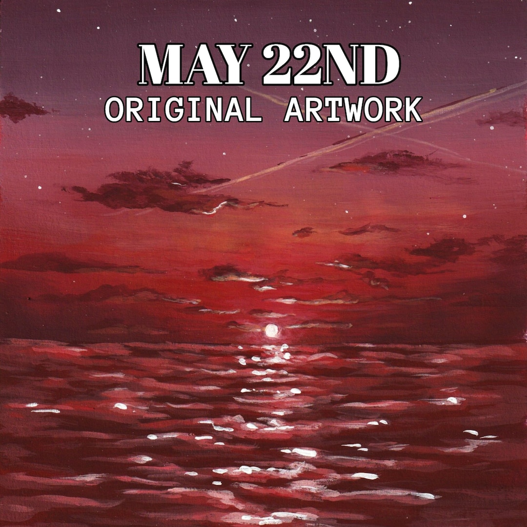 May 22nd Birthday Painting - Artwork - Hand Painted - Synesthesia Art ...