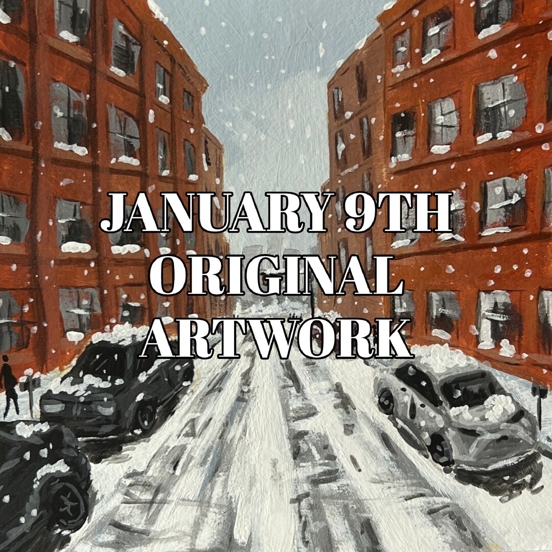 January 9th Birthday Painting - Artwork - Hand Painted - Synesthesia ...