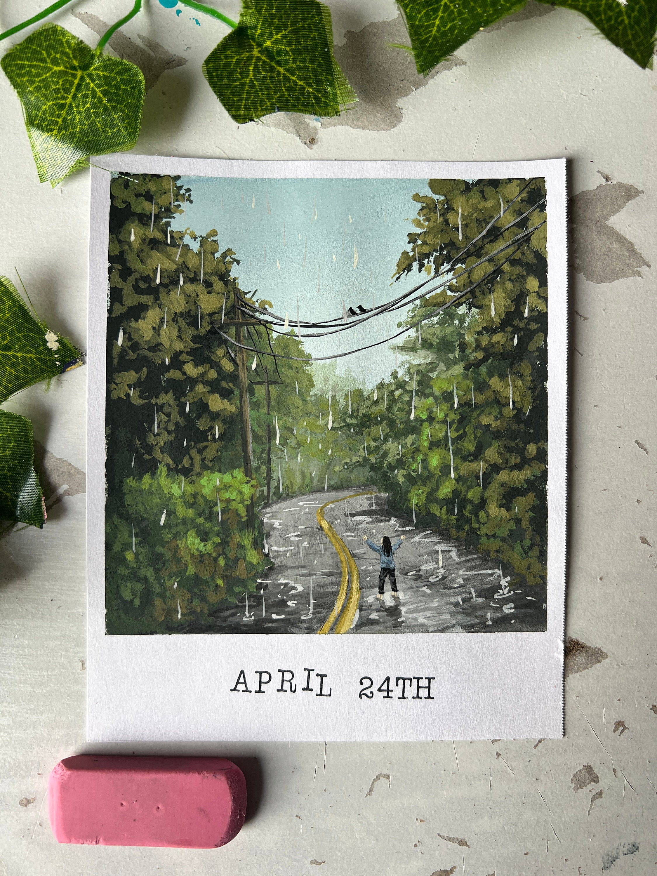 April 24th Birthday Painting Digital Artwork High Quality Art Prints ...