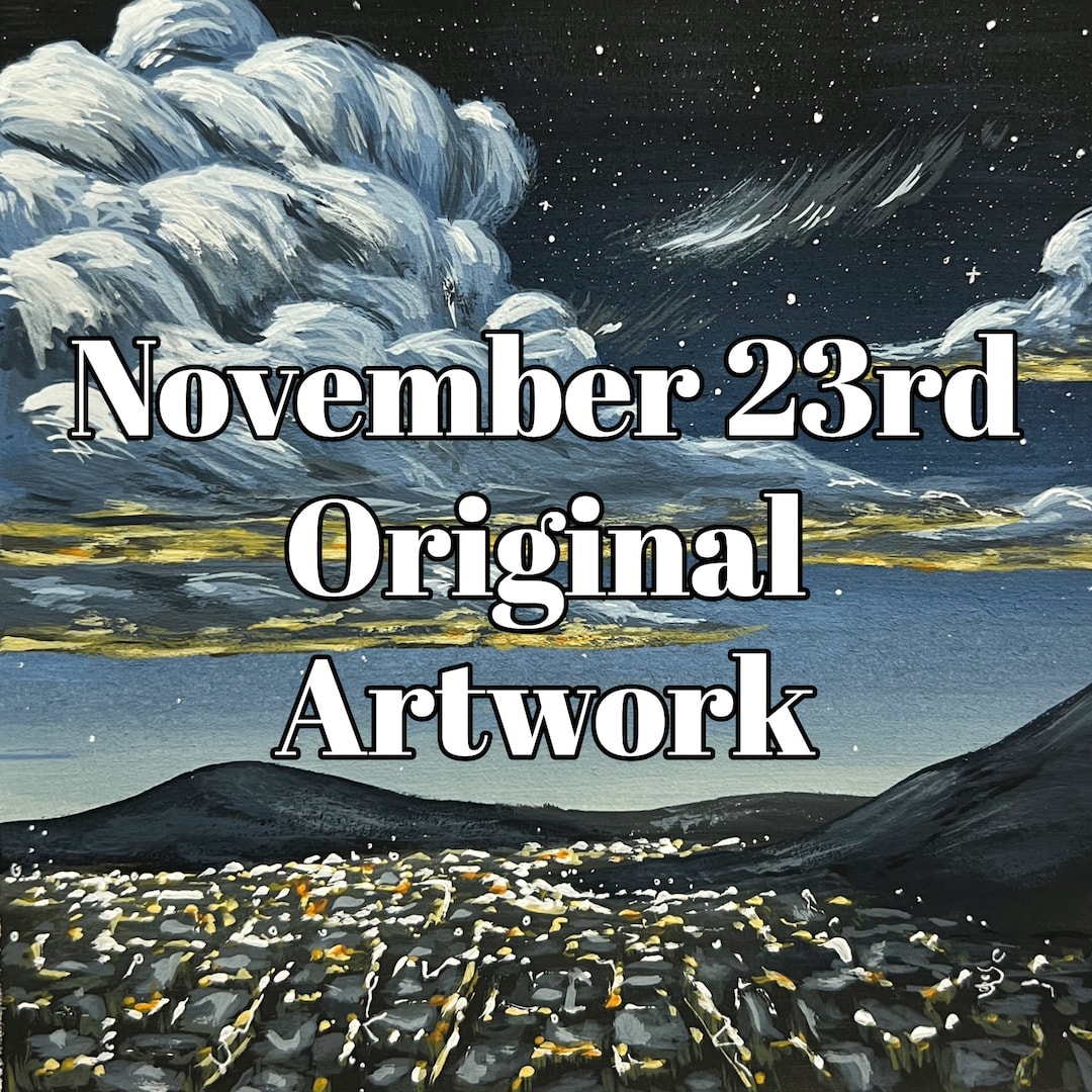 November 23rd Birthday Painting - Artwork - Hand Painted - Synesthesia ...