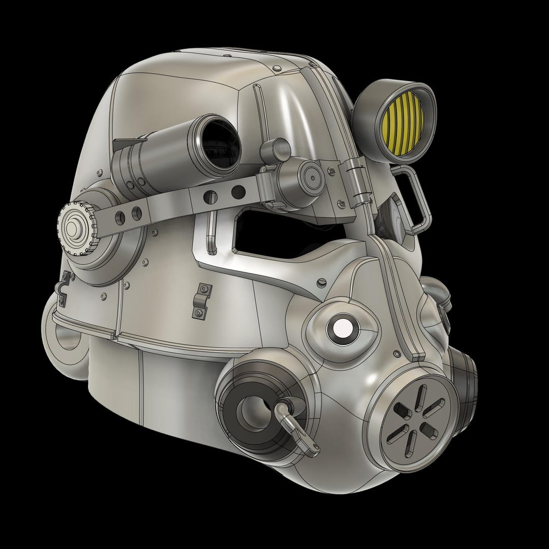 Fallout 4/76 - T-45 Power Armor Helmet STL FILES ONLY - Etsy