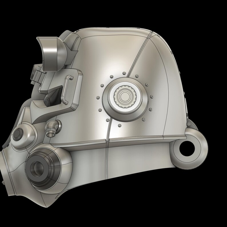 T-45 Power Armor Helmet STL FILES ONLY - Etsy