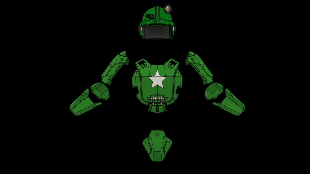 Wasteland Combat Armor STL Files - Etsy