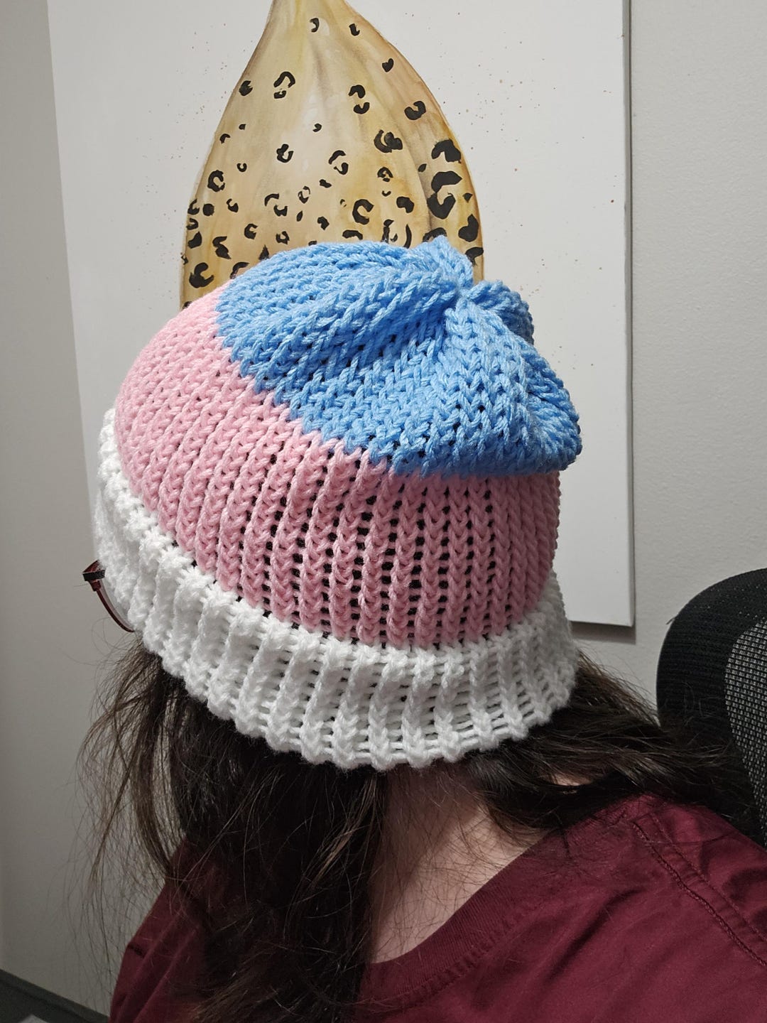 Handmade Knitted Transgender Pride Beanie Fall Hat - Etsy