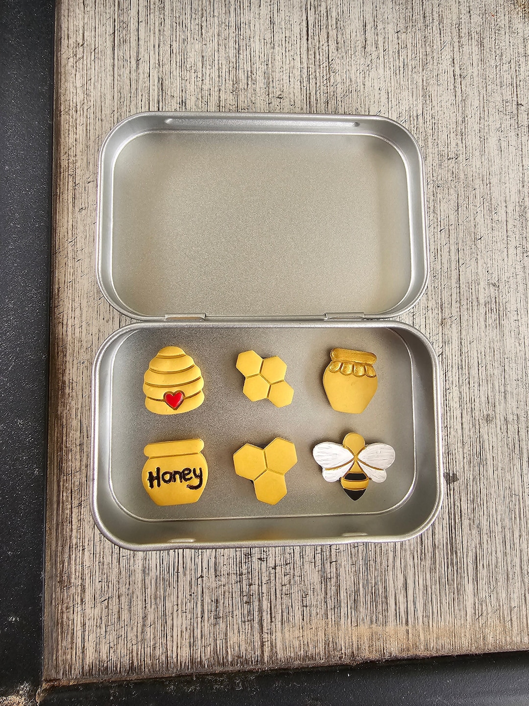 Honey Bee Handmade Polymer Clay Magnet Set, Fridge Magnets, Cute ...