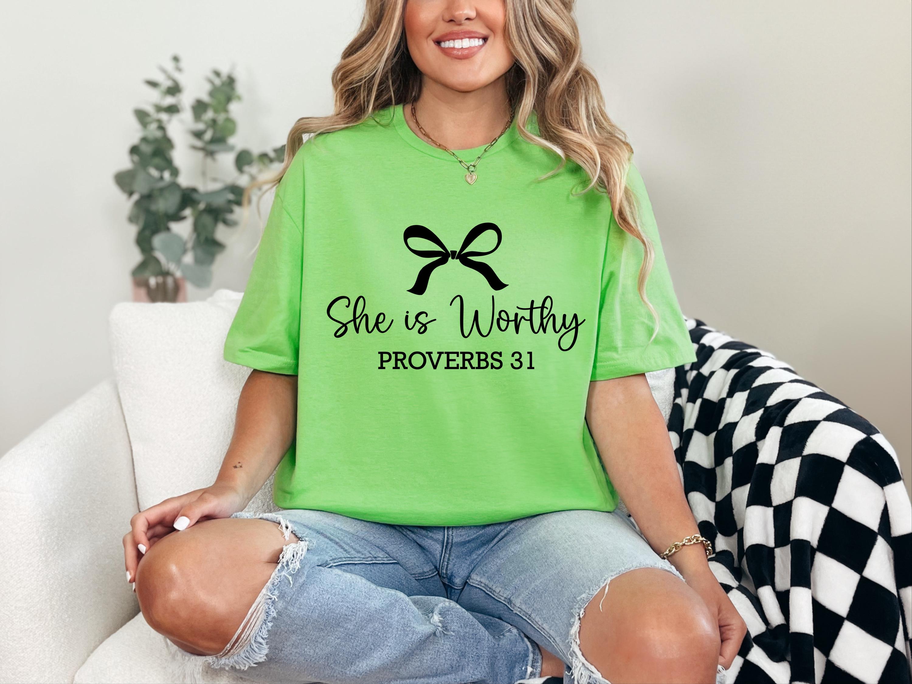 She is Worthy PNG Png Religious, She is Worthy, Sublimation, Dtf, Jesus ...