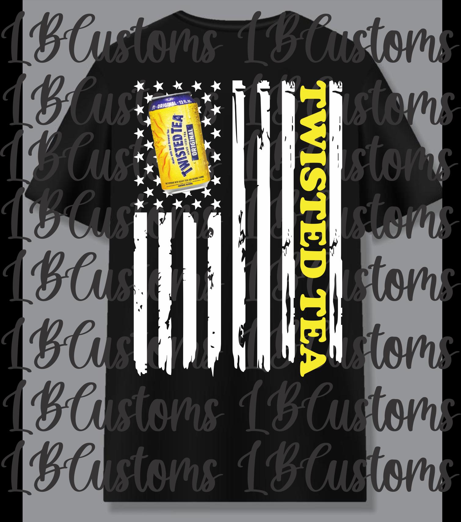 Twisted Tea Flag Pocket & Back PNG | Twisted Tea, Twisted, Tea, Flag ...