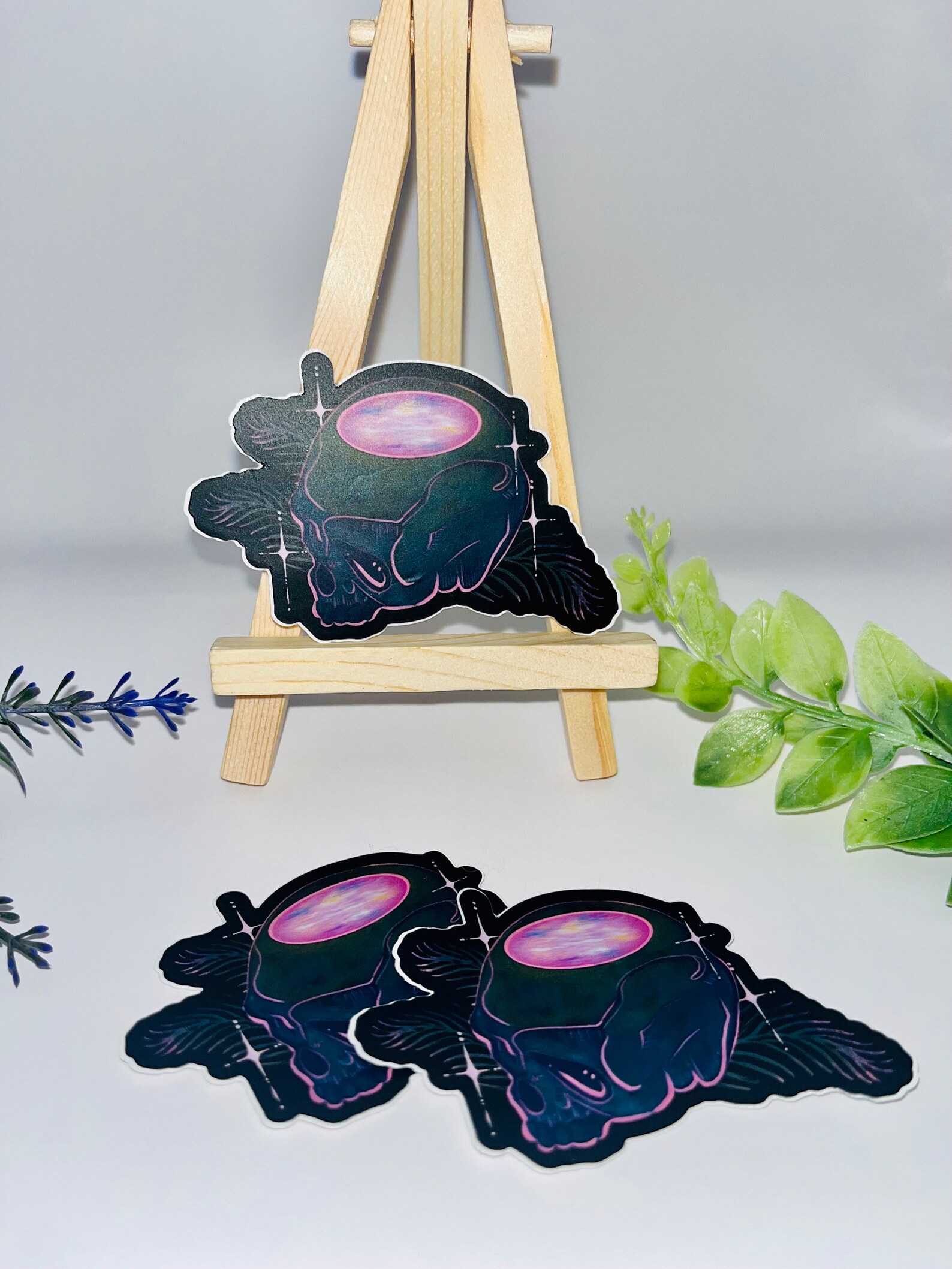 SKULL POTION Skull Sticker Cauldron Sticker Cottage Core Sticker Witchy ...