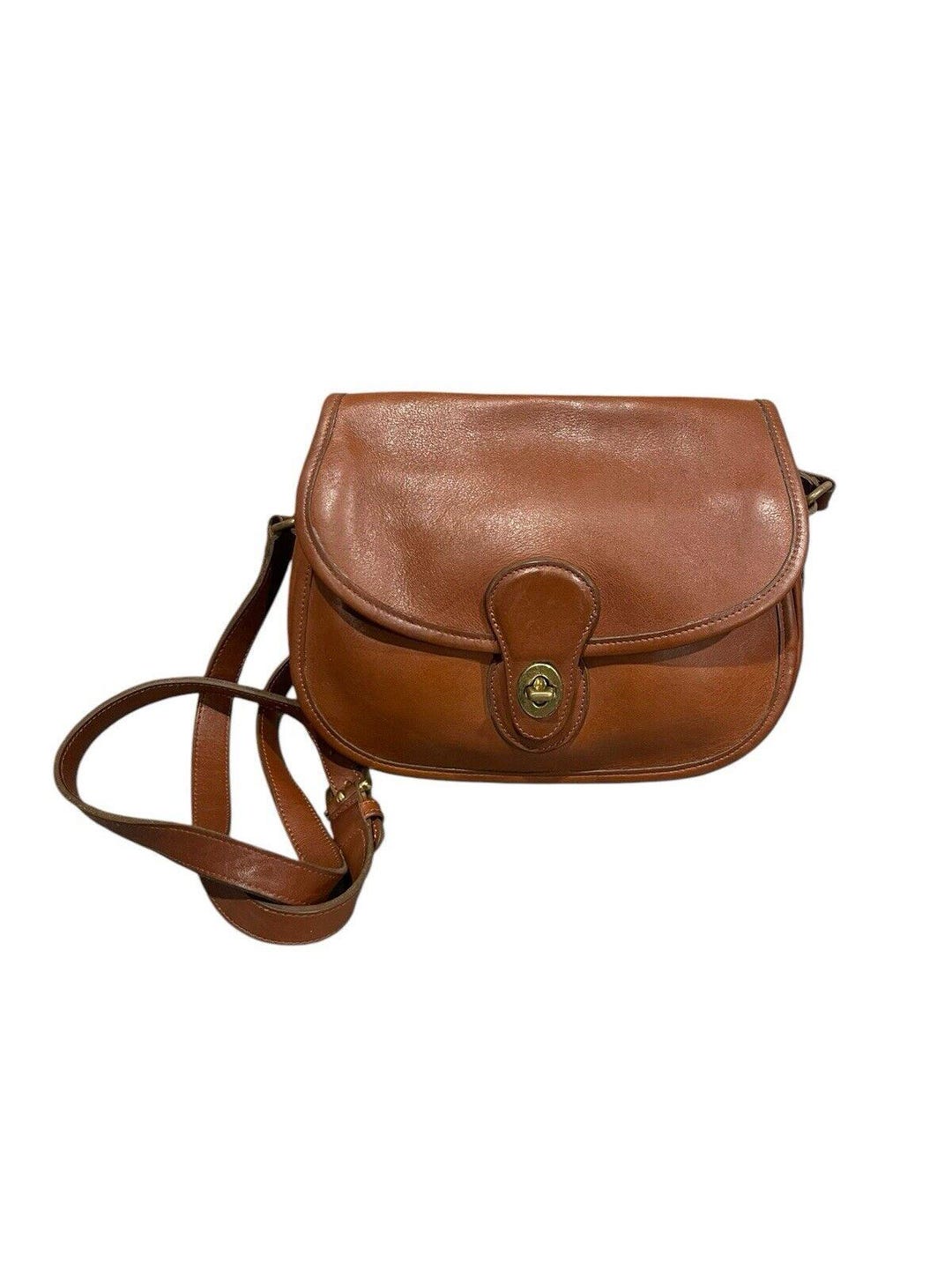 Vintage Coach 90s Prairie Bag 9954 British Tan Turn Lock Crossbody ...