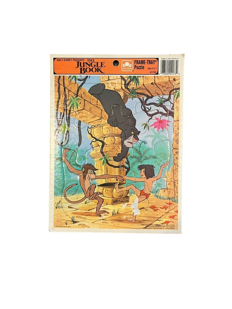 Vintage Walt Disney Golden Frame Tray Puzzle Lot of 4 - Etsy
