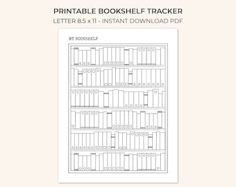 Printable Tbr Bookshelf - Etsy