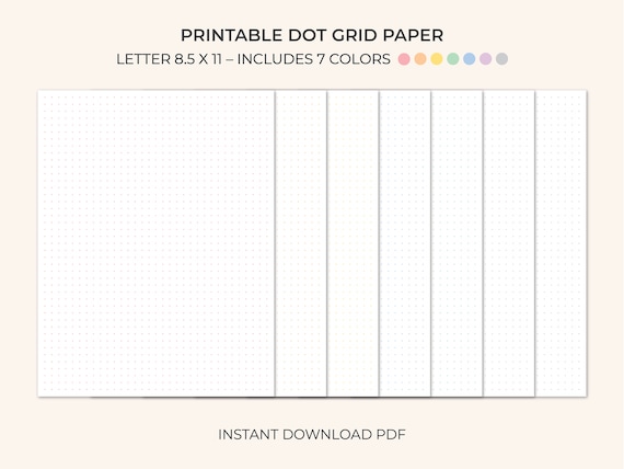 Bullet Journal Dotted Grid Paper – VGWP