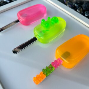 Popsicle Wall Art 11x9 in Resin Ice Cream Epoxy Candy 3d Painting Gummy ...