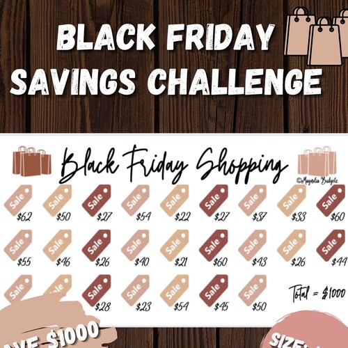 A6 Black Friday Mini Savings Challenge Savings Tracker A6 - Etsy