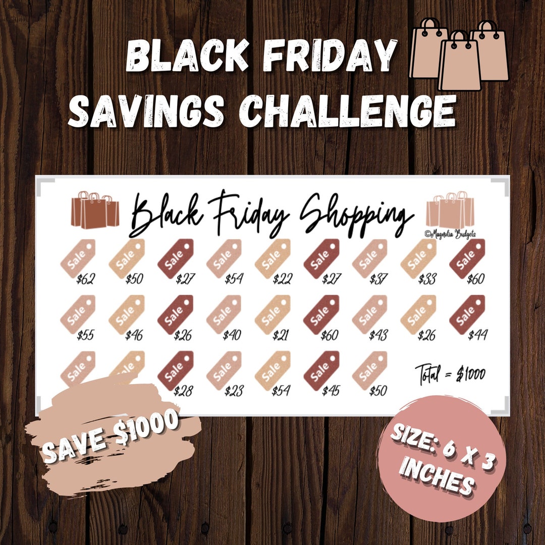 Black Friday Savings Challenge | Black Friday Shopping Savings ...
