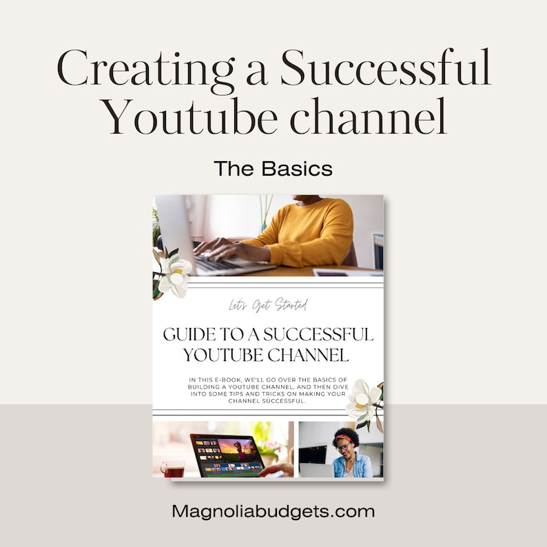 Guide to a Successful Youtube Channel Ebook | Beginner Guide to Youtube - Etsy