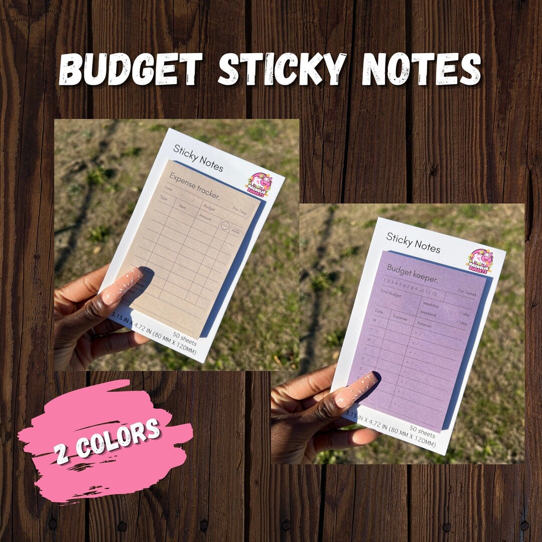 Budget Sticky Notes Budget Tracker Expense Tracker Budget Keeper ...
