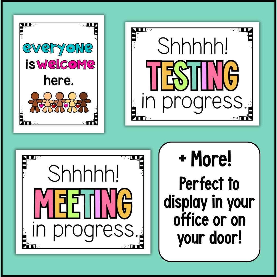School Psychologist Office Decor Bundle – Printable Psychologist ...