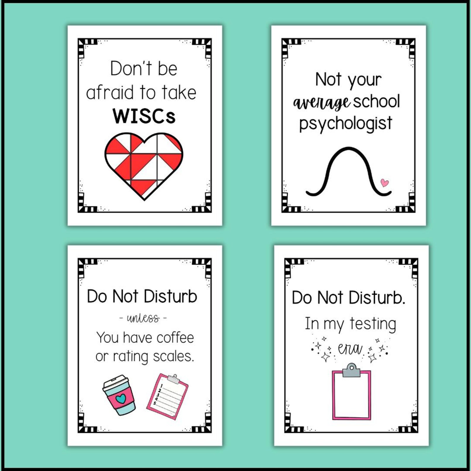 School Psychologist Office Decor Bundle – Printable Psychologist ...