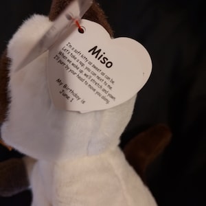 TY Beanie Baby MISO the Siamese Cat Mwmts - Etsy