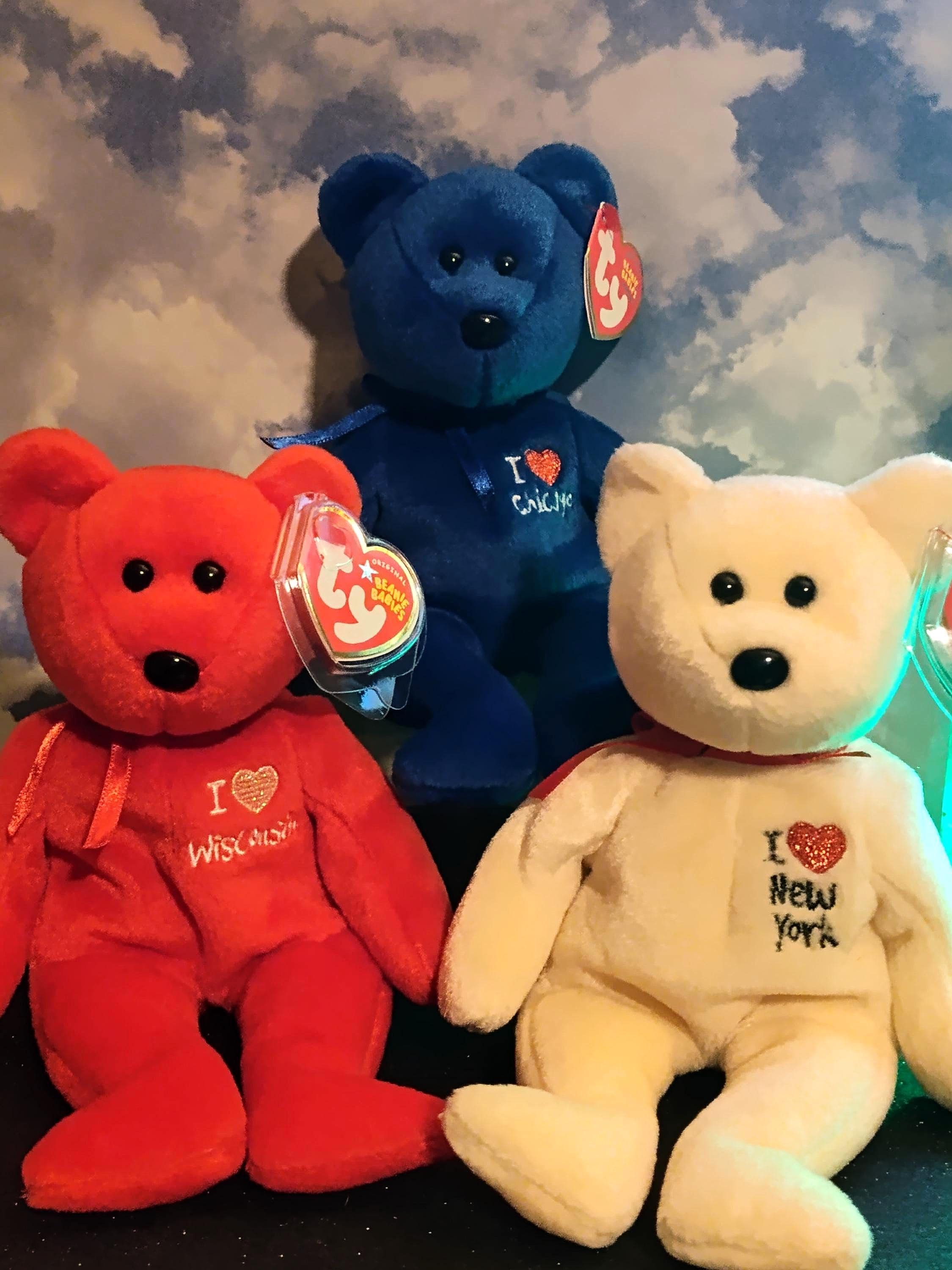 TY Beanie Babies (I Love State Bears) Mwmts - Etsy
