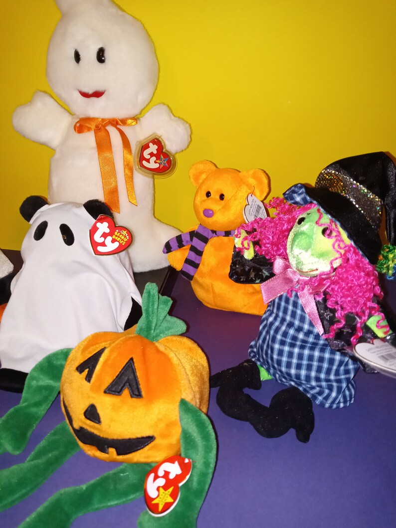Ty Halloween Beanie Babies Bundle Mwmts - Etsy