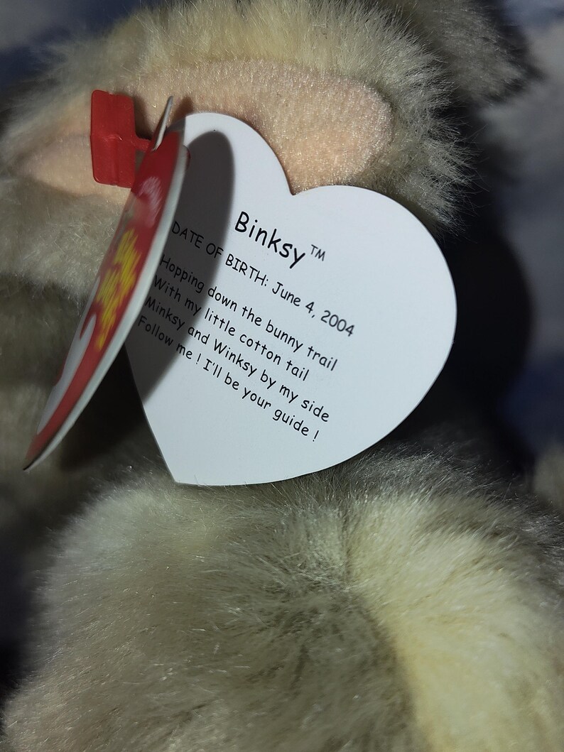 TY Beanie Babies - BUNNIES (binksy, Minksy ) Mwmts - Etsy