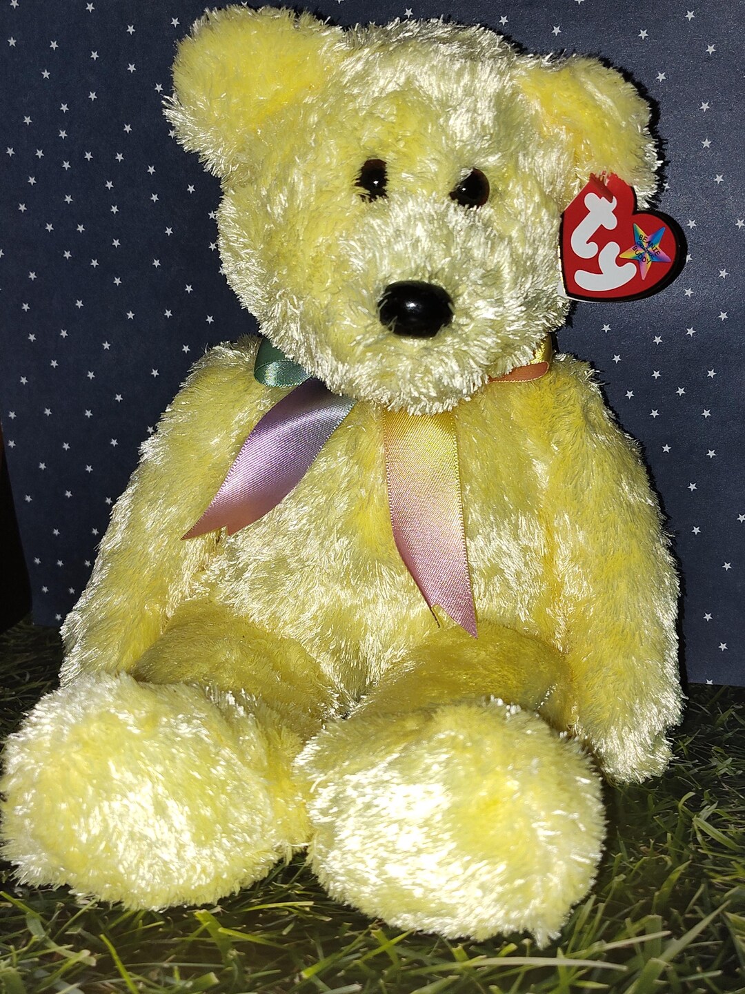 TY Beanie Buddy - SHERBET the Bear (yellow Version) Mwmts - Etsy