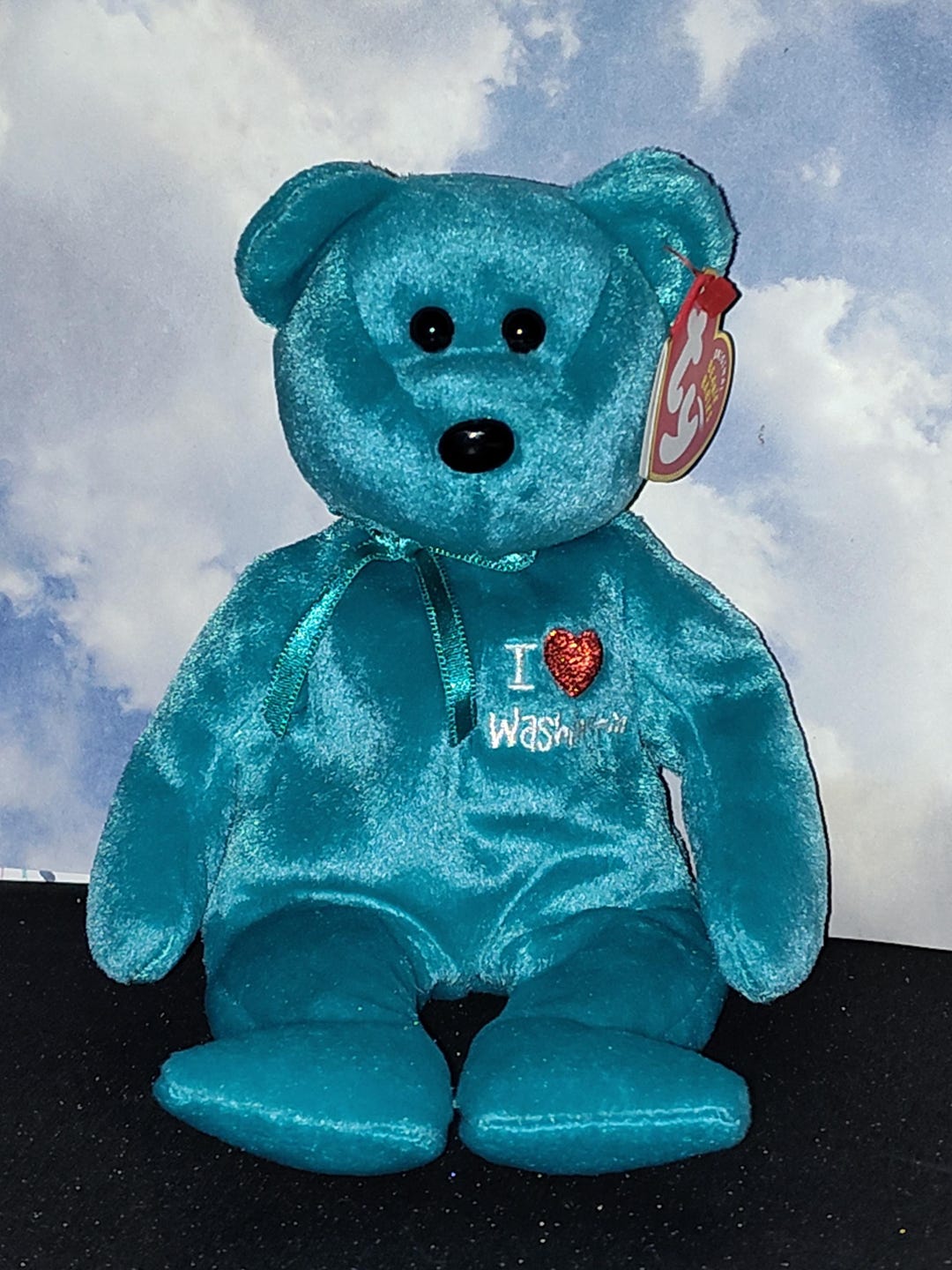 TY Beanie Baby - WASHINGTON the Bear (I Love Washington - State ...