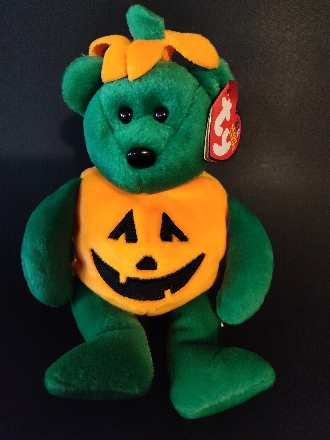 TY Beanie Baby - TRICKY the Bear (wearing Pumpkin) Mwmts - Etsy