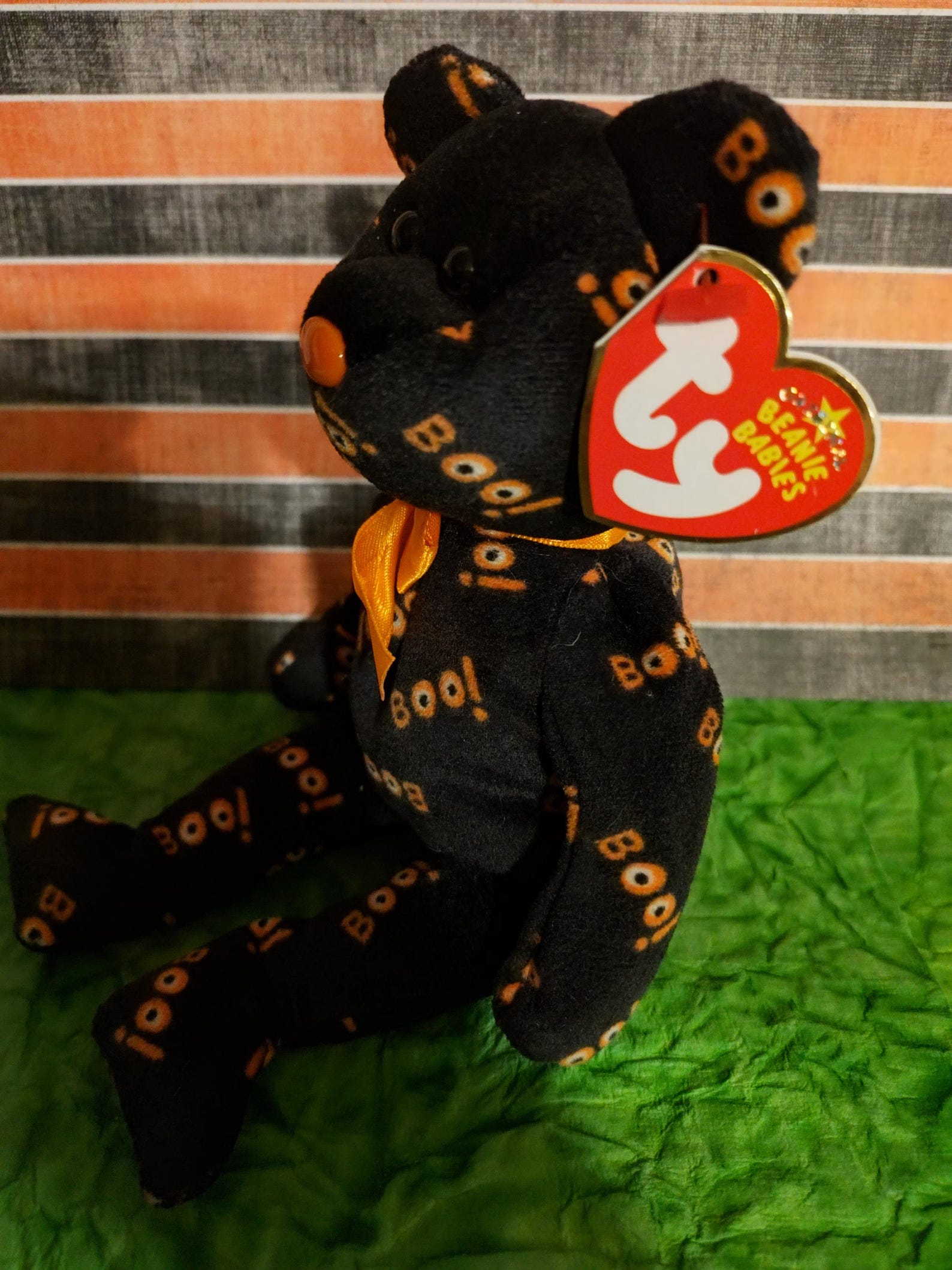 TY Beanie Baby YIKES the Halloween Bear hallmark Gold Crown Excl. - Etsy