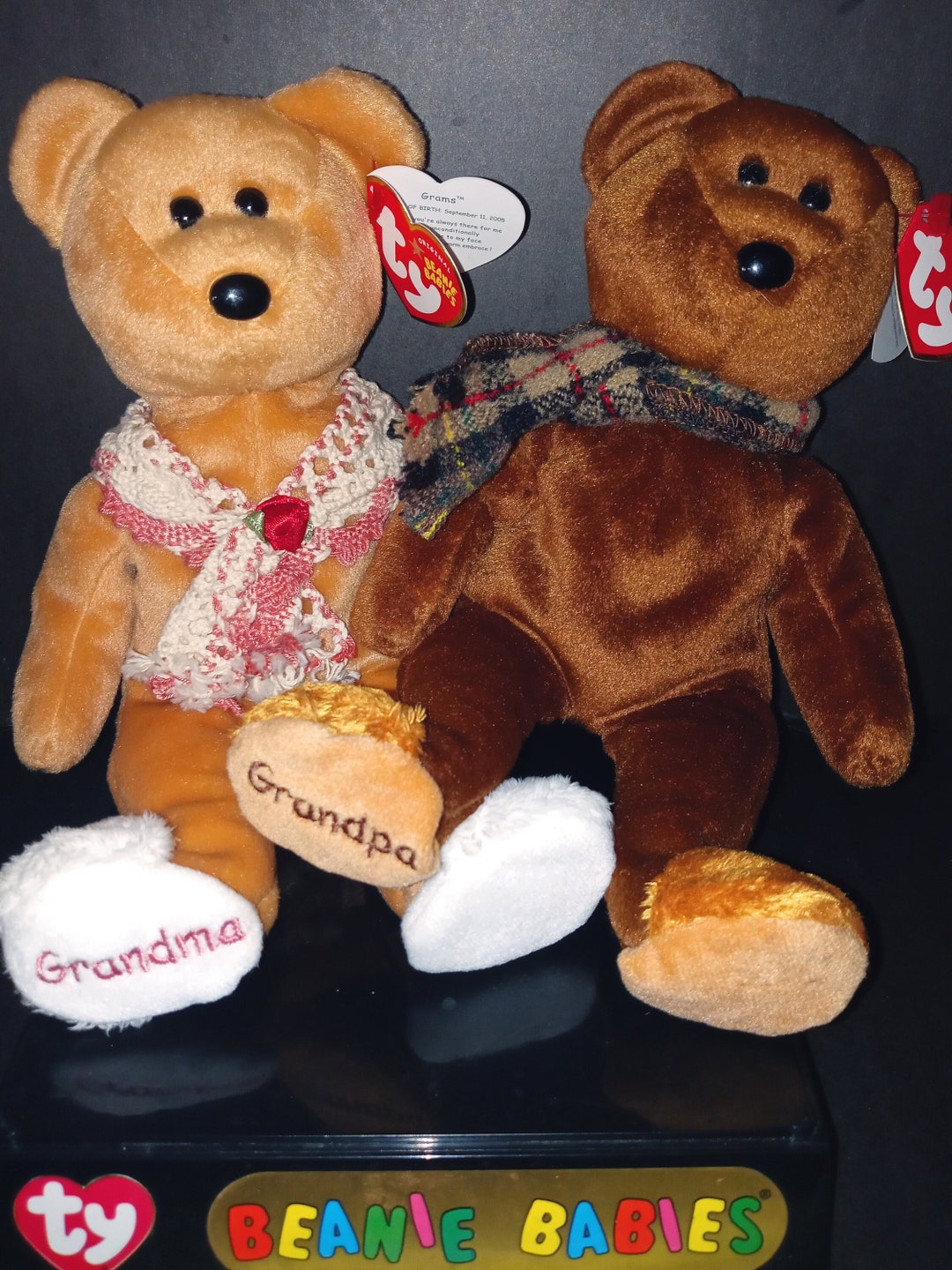 Ty Beanie Baby Grams and Gramps Set Mwmts - Etsy