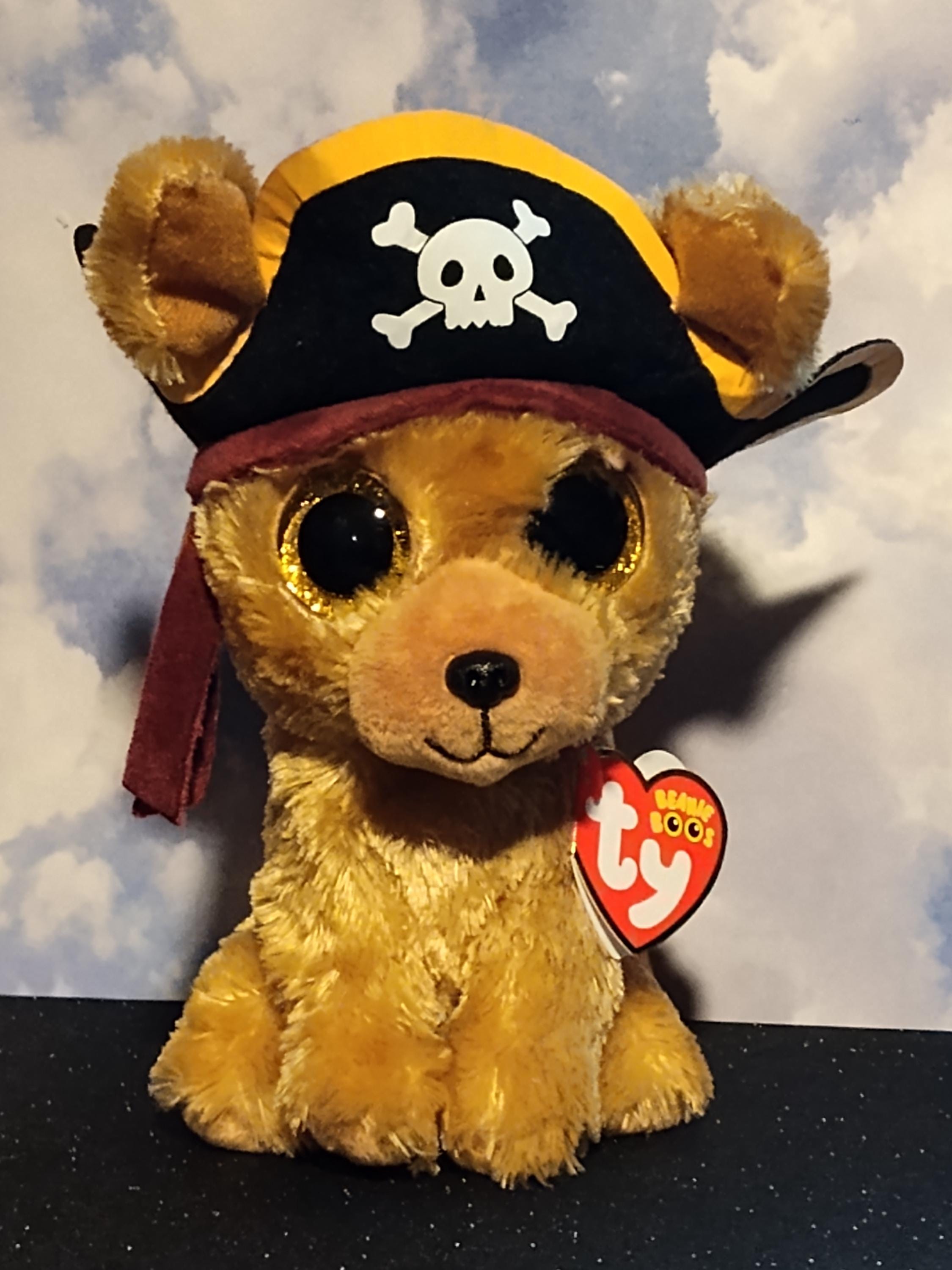 TY Beanie Boos ROWAN the Pirate Puppy Dog glitter Eyes Mwmts - Etsy