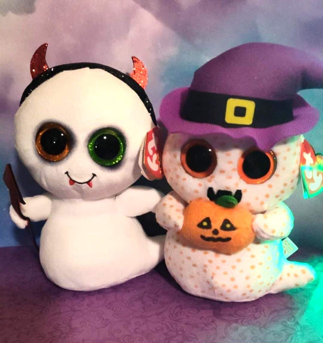 TY Beanie Boos - SET of 2 Halloween Ghosts [tricky & Flicker] Mwmts - Etsy