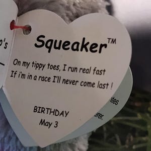 TY Beanie Boos - SQUEAKER the Mouse (glitter Eyes) - Etsy