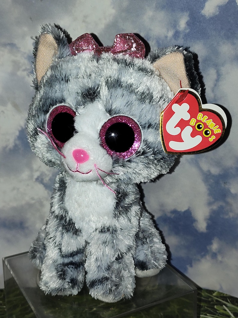 TY Beanie Boos - KIKI the Grey Tabby Cat - Etsy
