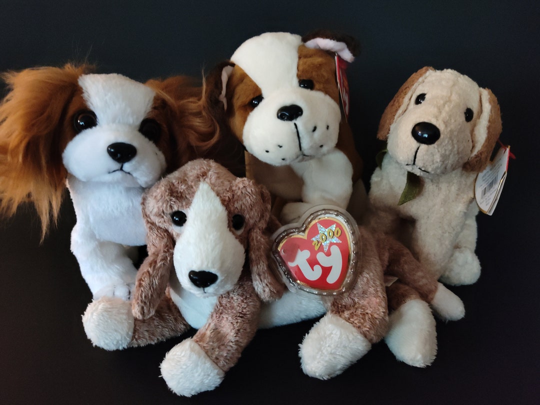 TY Beanie Baby Dog Lot Set of 4 in Total Mwmts - Etsy