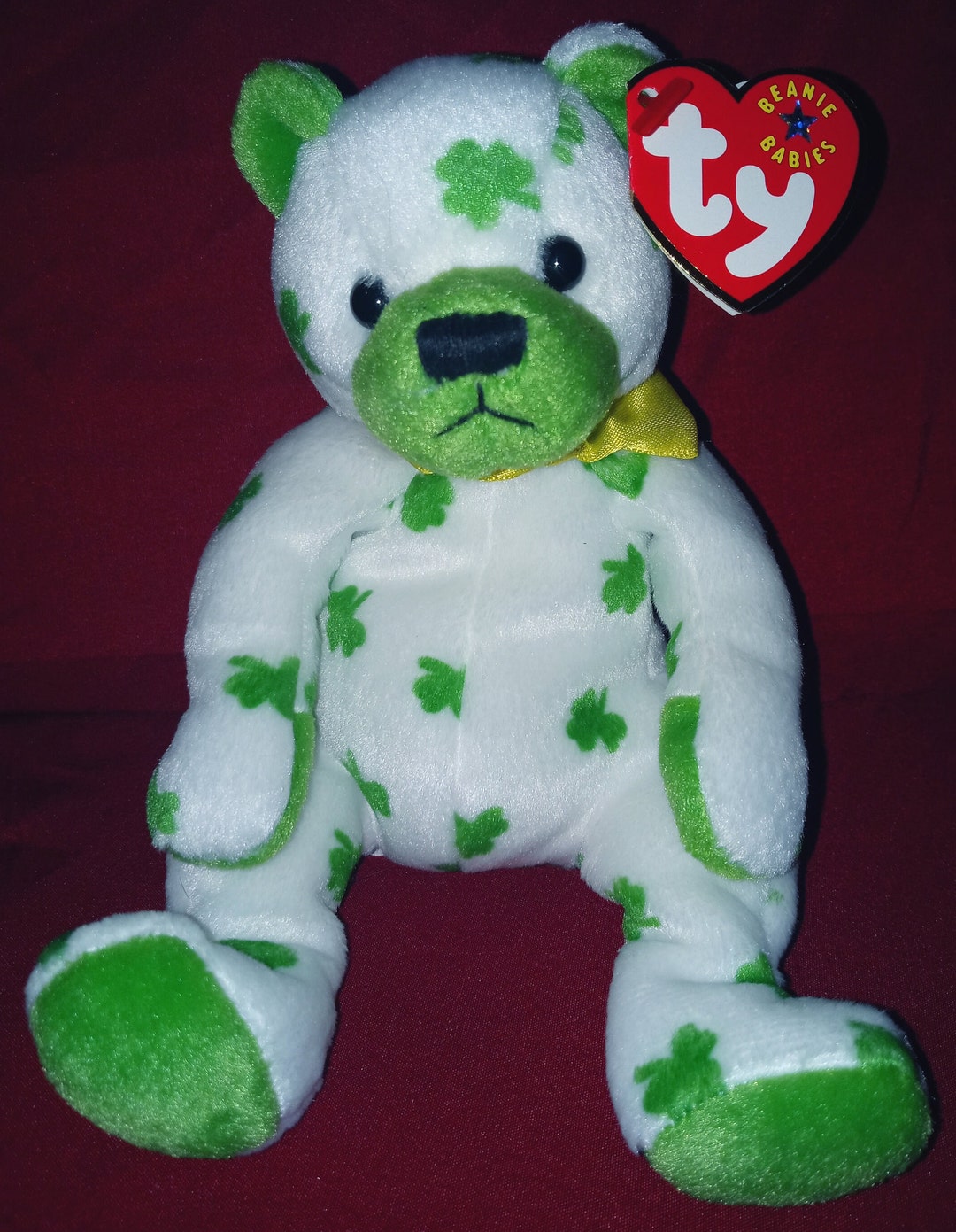TY Beanie Baby - CLOVER the Irish Bear Mwmts - Etsy