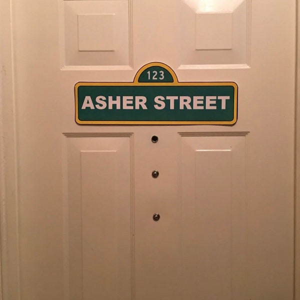 Happy Birthday Street Sign Personalized Happy Birthday Cake Topper ...