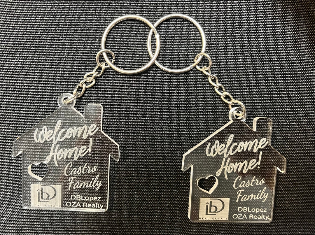 Welcome Home Keychain - Etsy