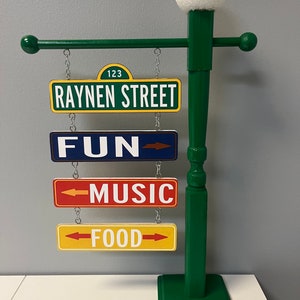 Street Sign Lamp Post 4 Tier 21 Inch Centerpiece - Etsy